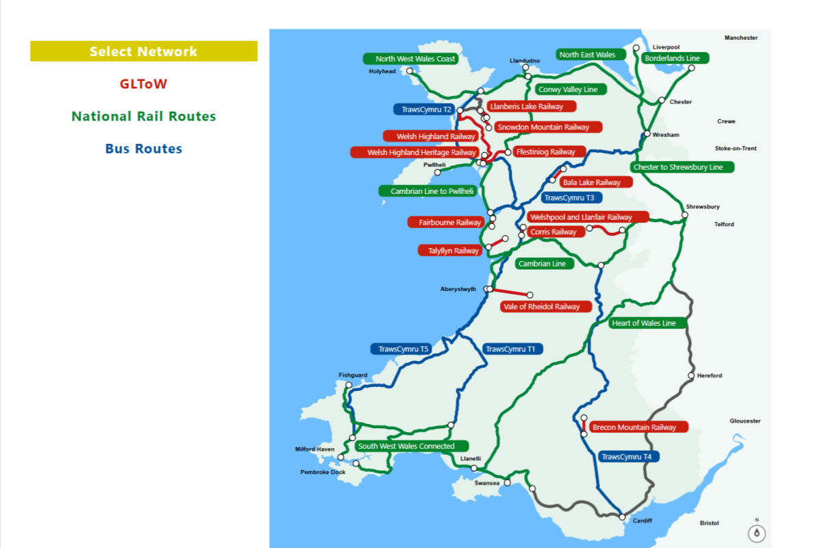 Great Little Trains of Wales Limited, twelve scenic steam railways